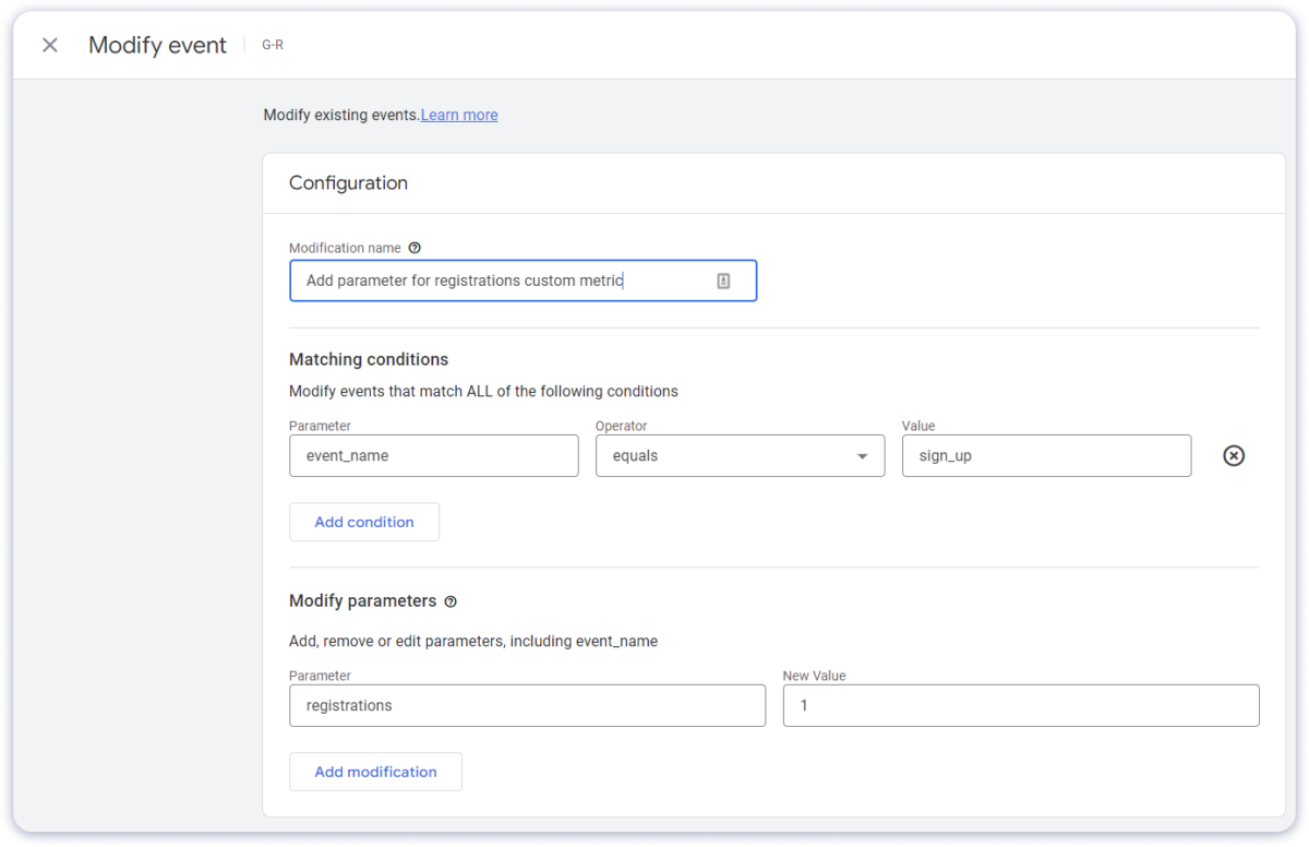 How to leverage the Modify Events functionality in GA4 - DMPG